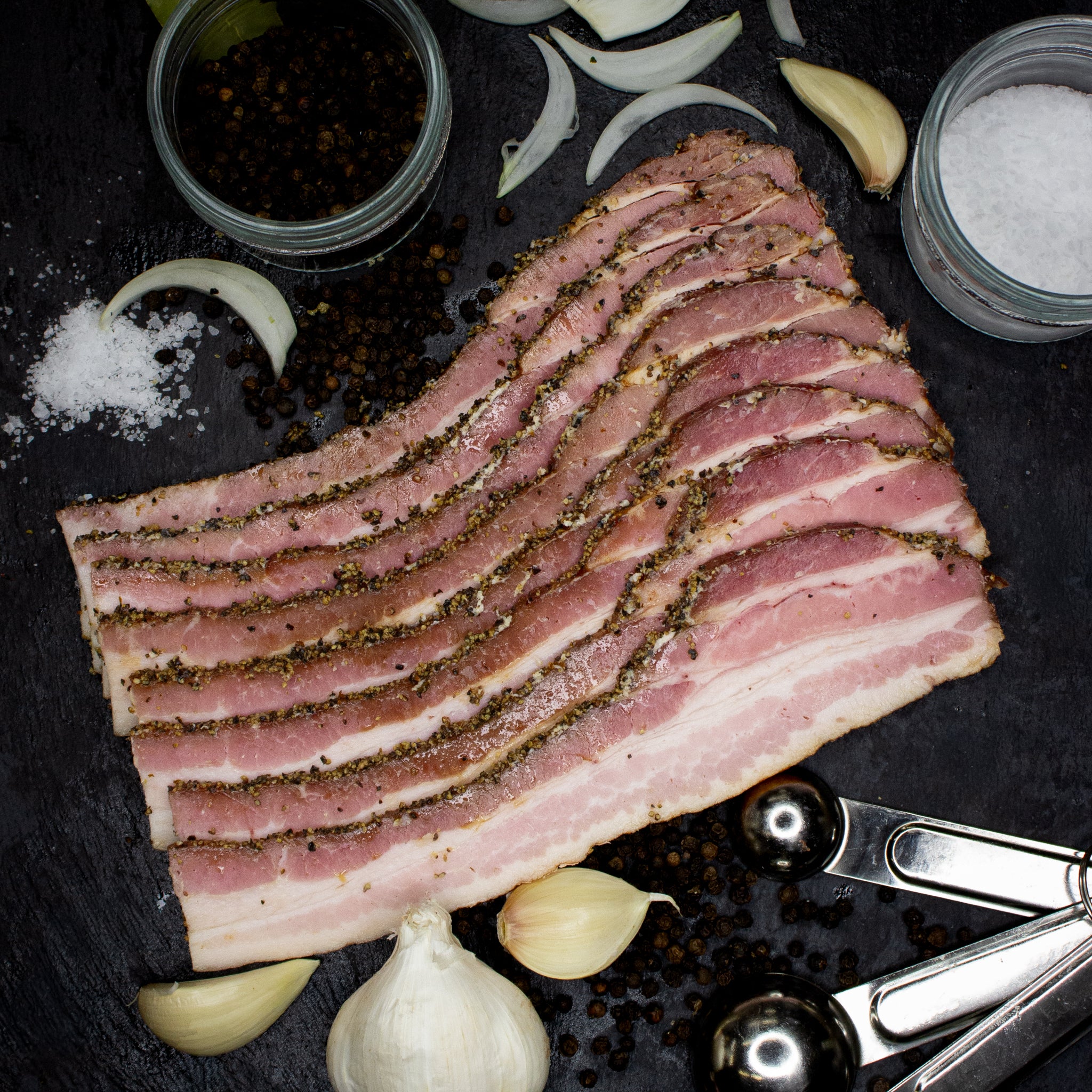 Black Pepper Bacon (1LB) – Smithmyer's Meats